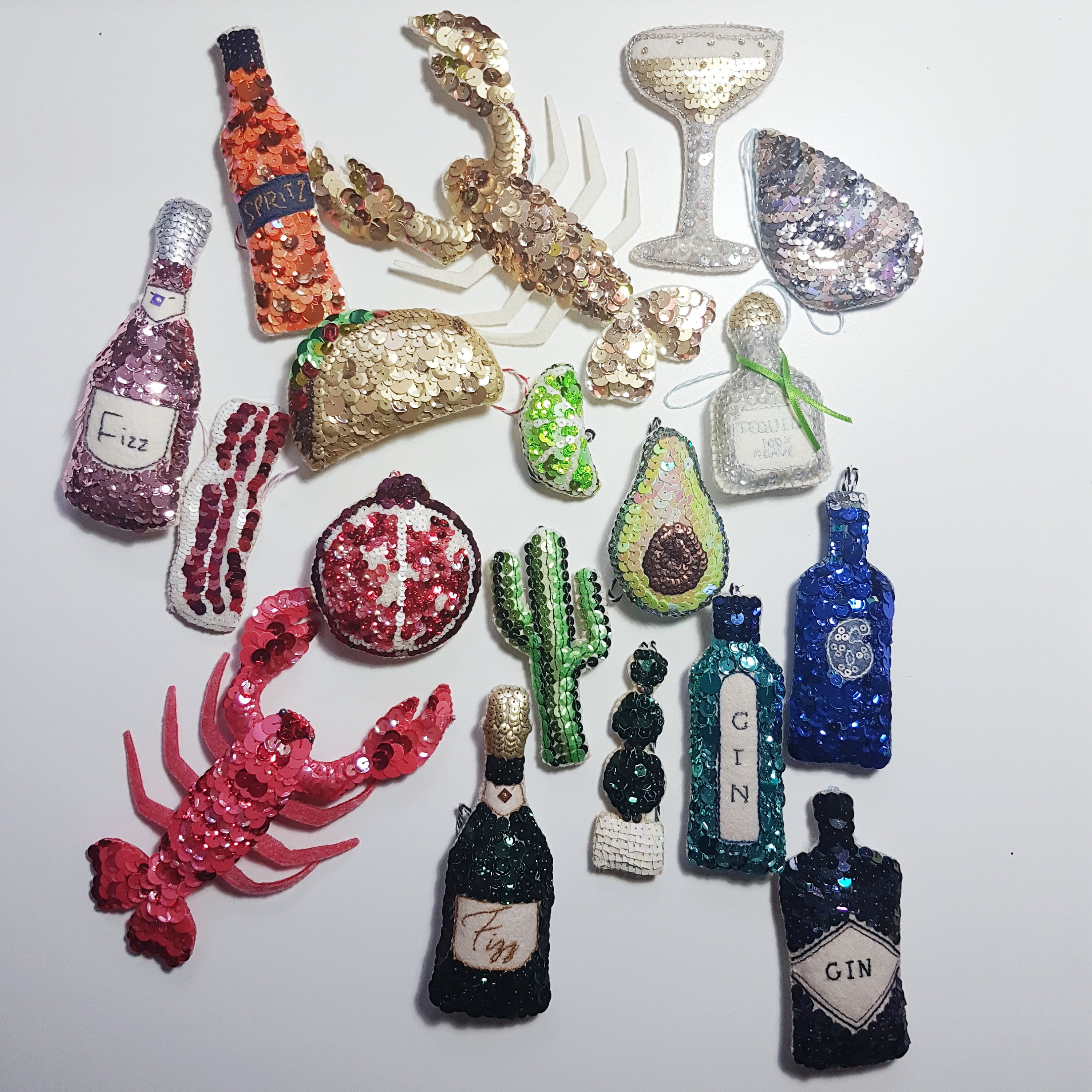 Luxury Heirloom Taco Handmade Sequin Ornament MADE TO ORDER - Etsy