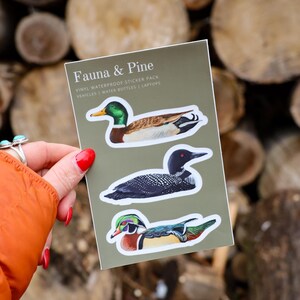 Waterfowl Stickers | Bird Sticker Pack | Waterproof | Gifts for Bird ...