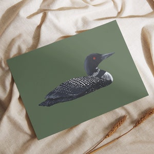 Common Loon Print | Common Loon Painting | Common Loon Art | Lake Art ...