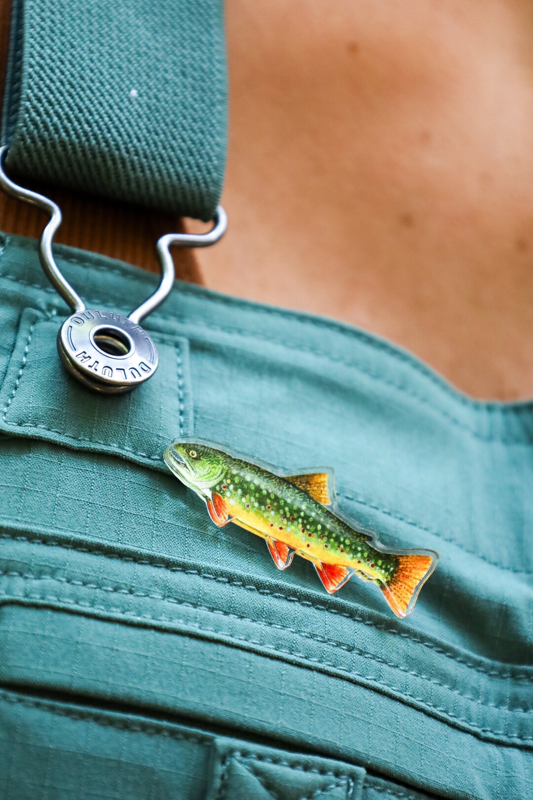 Brook Trout Pin Trout Pin Wader Pins Fly Fishing Pins Fly Fishing Gifts ...