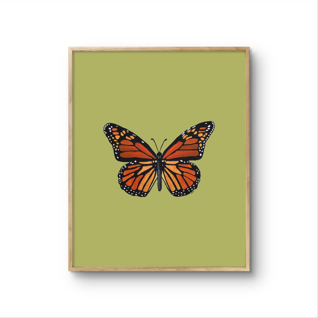 Monarch Print | Monarch Artwork | Monarch Butterfly | Wall Art | Wall ...
