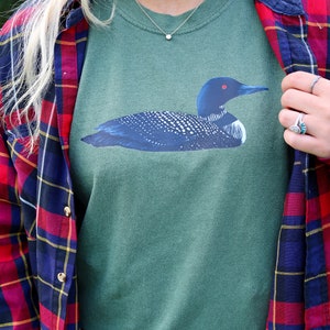Common Loon Long Sleeve Tee Loon Shirt Bird Shirt Lake Shirt Wildlife ...
