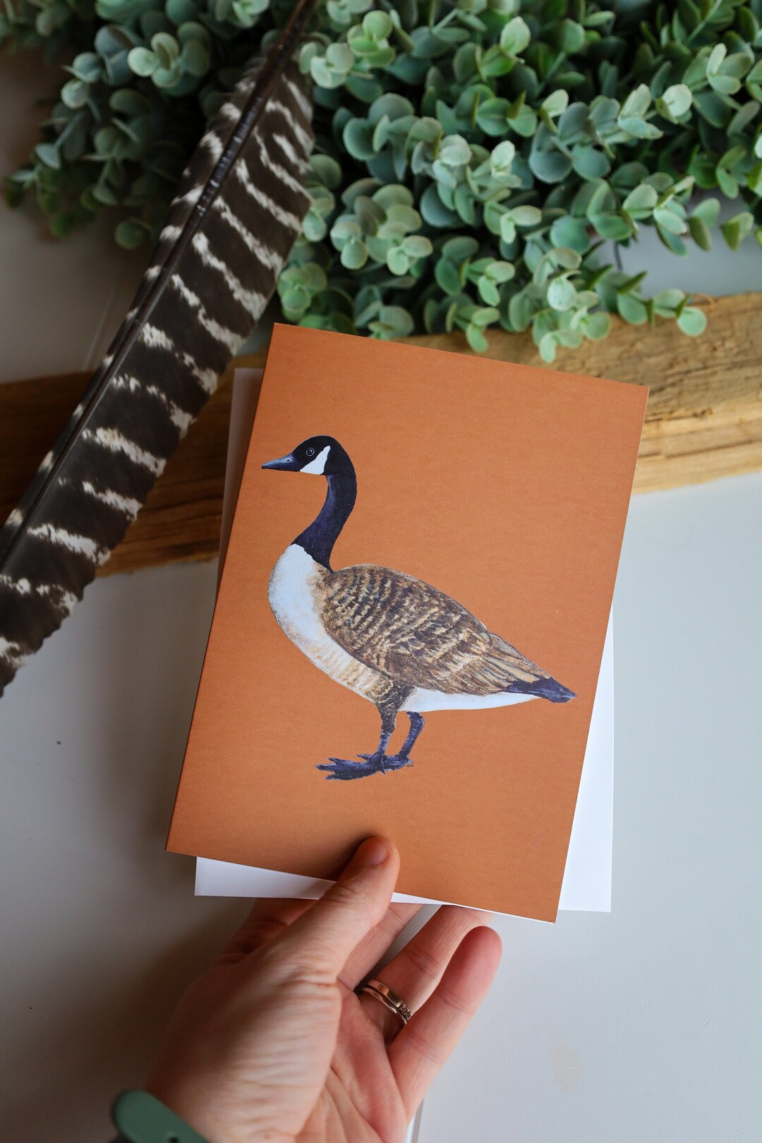 Canadian Goose Card | Bird Card | Notecard | Blank Greeting Card ...