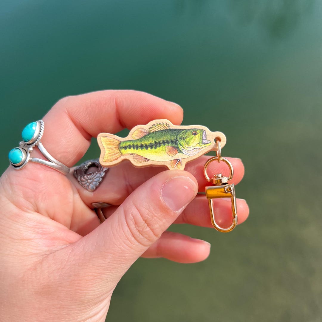 Largemouth Bass Keychain | Bass Keychain | Big Lip Keychain | Fish ...
