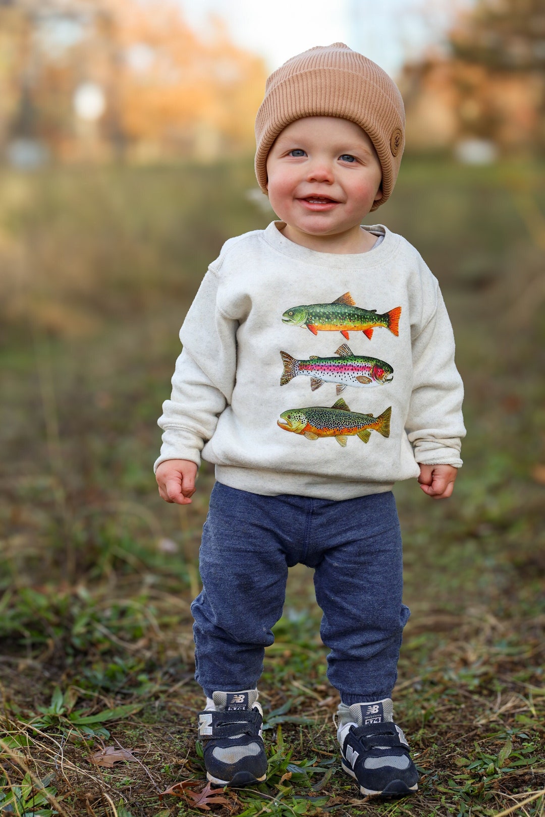 Toddler Trout Crewneck Sweatshirt | Children's Fish Shirt | Gender ...