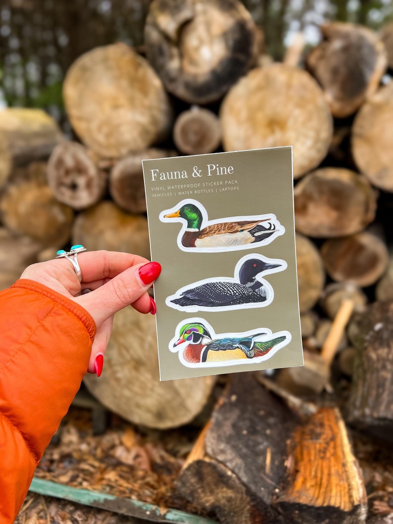 Waterfowl Stickers | Bird Sticker Pack | Waterproof | Gifts for Bird ...