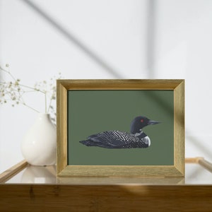 Common Loon Print | Common Loon Painting | Common Loon Art | Lake Art ...