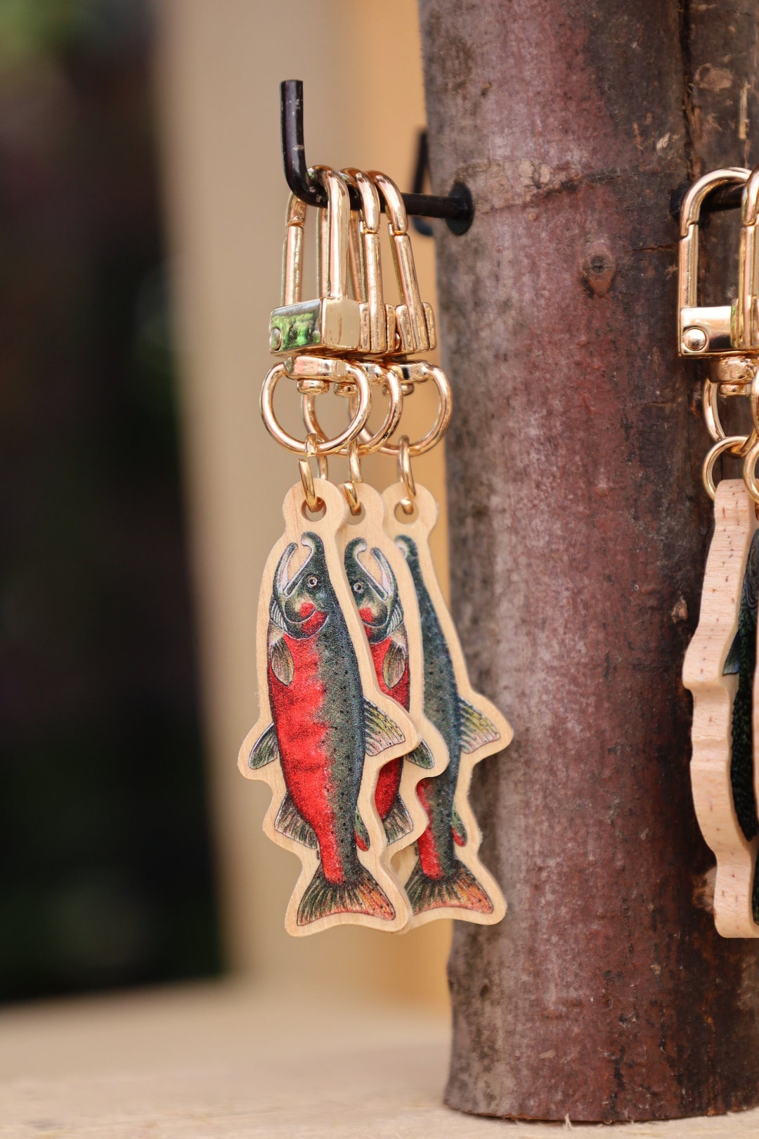Coho Salmon Keychain | Salmon Keychain | Coho Keychain | Fish Keychains ...