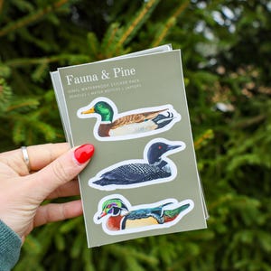 Waterfowl Stickers | Bird Sticker Pack | Waterproof | Gifts for Bird ...