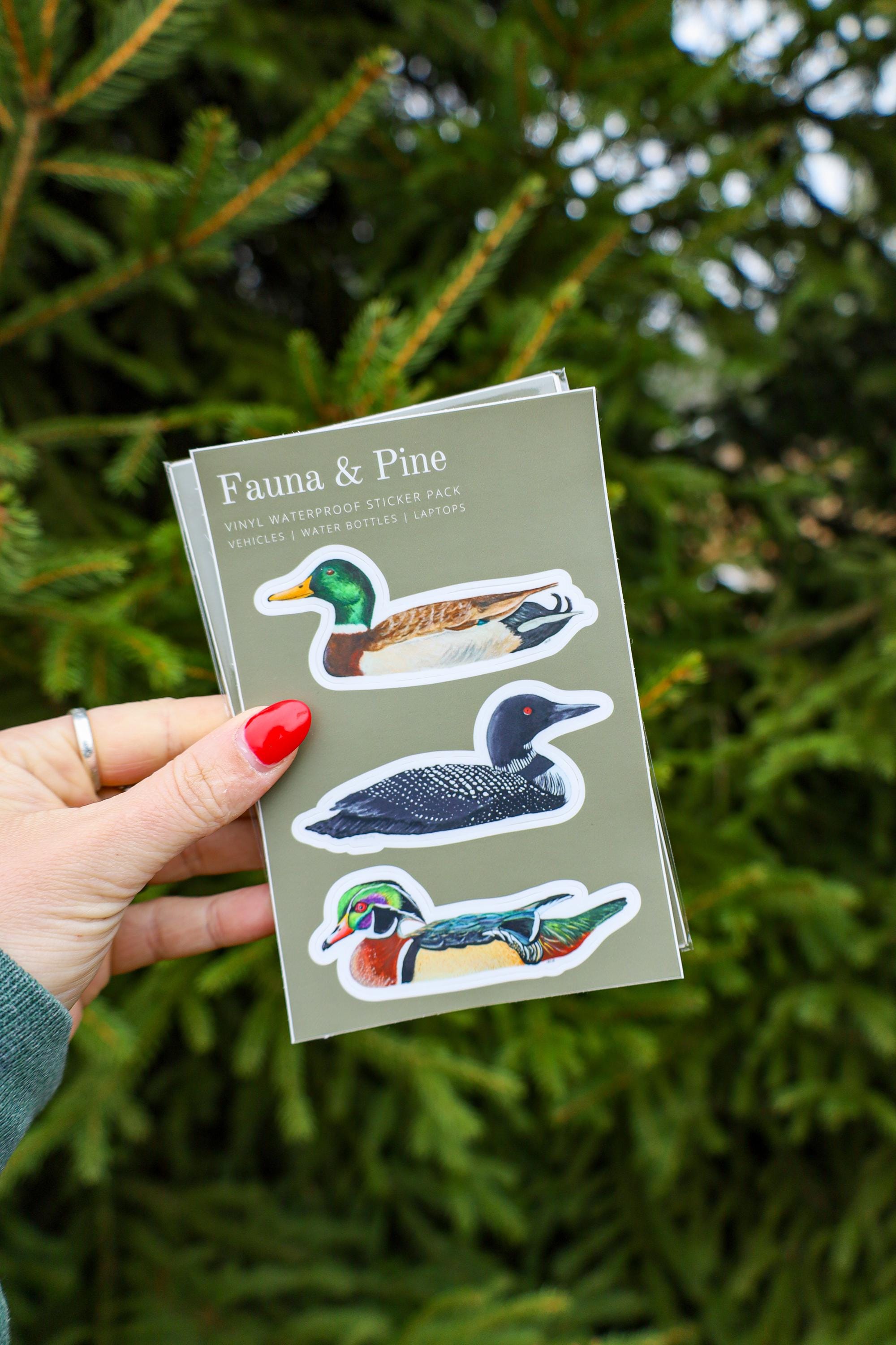 Waterfowl Stickers | Bird Sticker Pack | Waterproof | Gifts for Bird ...