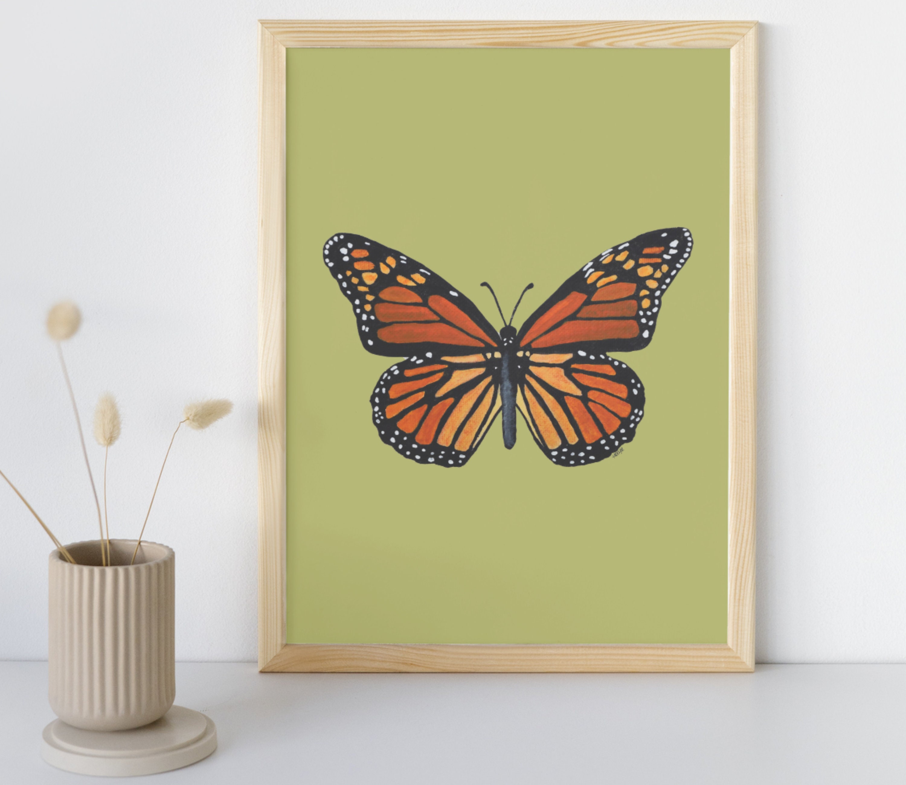 Monarch Print | Monarch Artwork | Monarch Butterfly | Wall Art | Wall ...