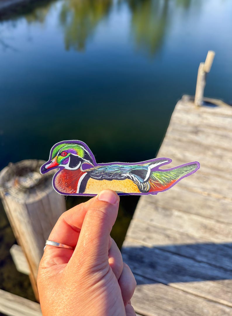 Wood Duck Sticker | Vinyl Wood Duck Decal | Waterproof | Bird Sticker ...