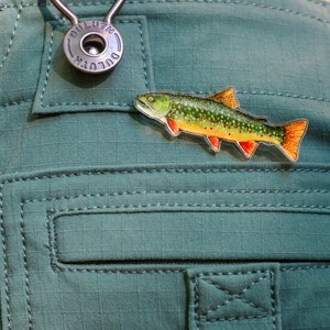 Brook Trout Pin Trout Pin Wader Pins Fly Fishing Pins Fly Fishing Gifts ...