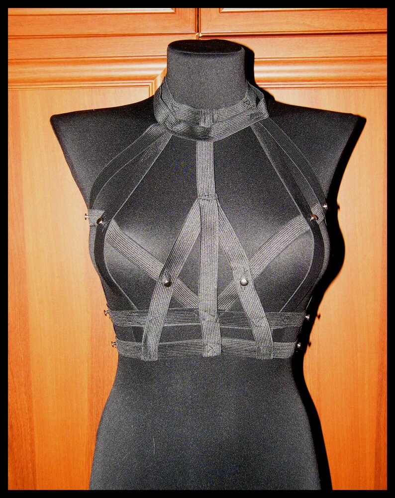 Spiked Chest Harness Collar Harness | Etsy