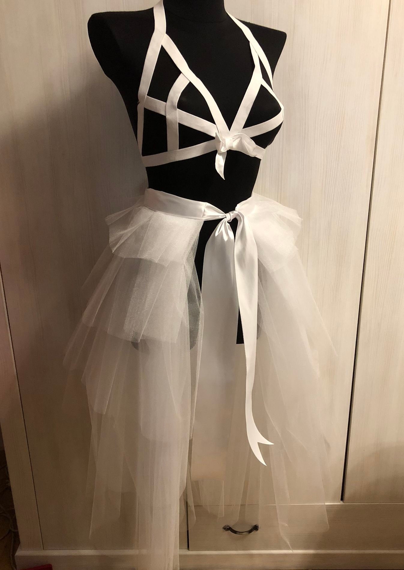 Tulle Tail Tutu Skirt Overskirt Long Overskirt Overdress - Etsy