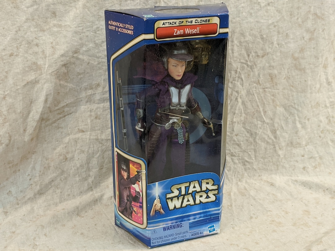 Star Wars Episodio II Shape Shifter Zam Wessel Figura de acción de 12 ...