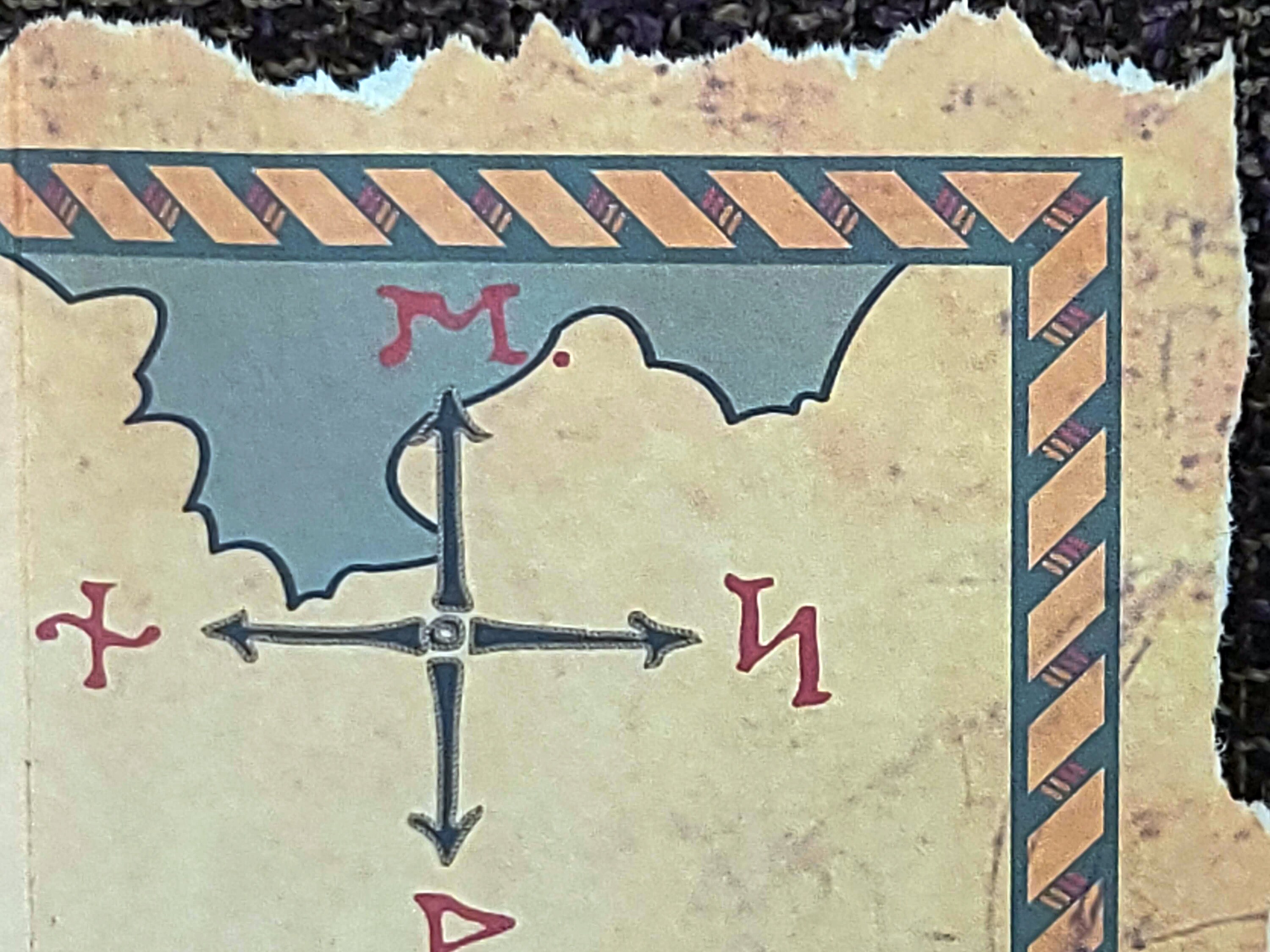 The Hobbit Thror's Map of Erebor Thrain Elrond | Etsy