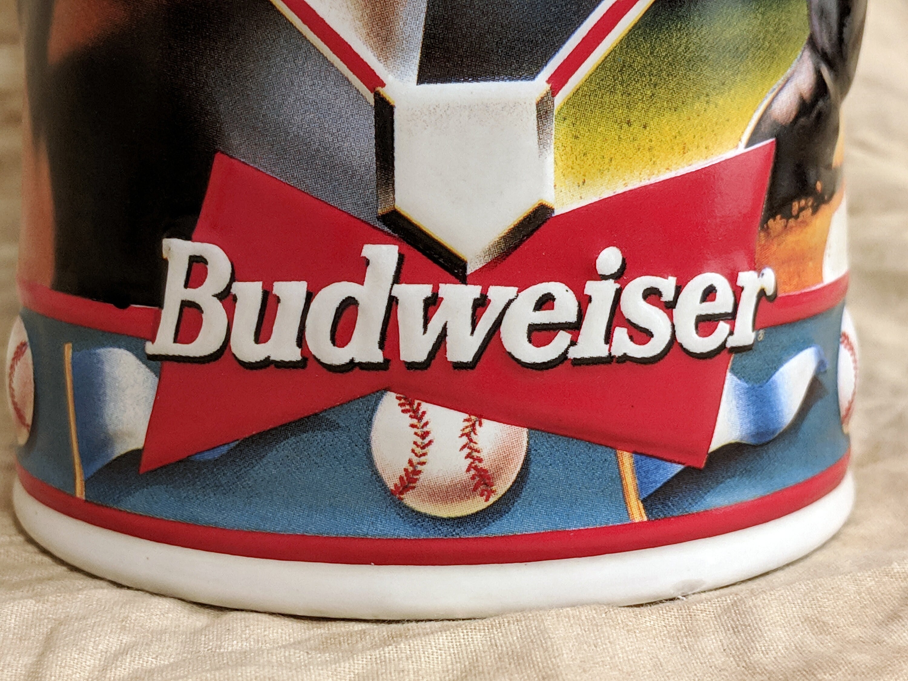 RARE 1996 Anheuser-busch BUDWEISER Baseball Sports Beer Stein - Etsy
