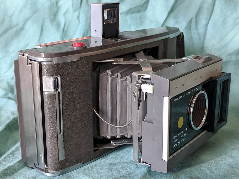 Vintage Polaroid Land Camera Model J66 Original Brown Leather - Etsy