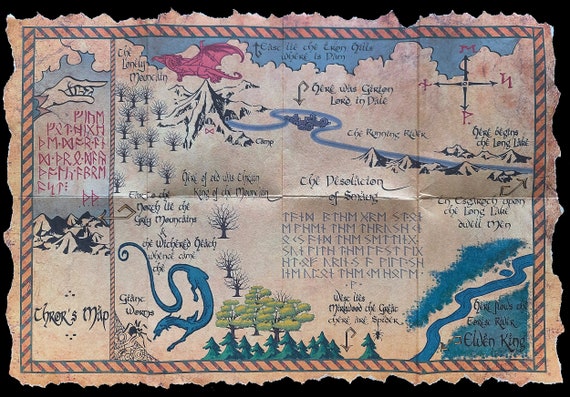O Mapa Do Hobbit Why Is Dain Mentioned On Thror's Map?