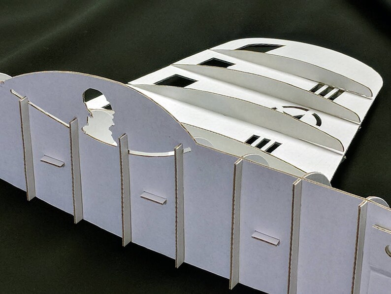 Retro Laser Cut 3D Cardboard Wall Decor Unique Sculpture Corrugated ...