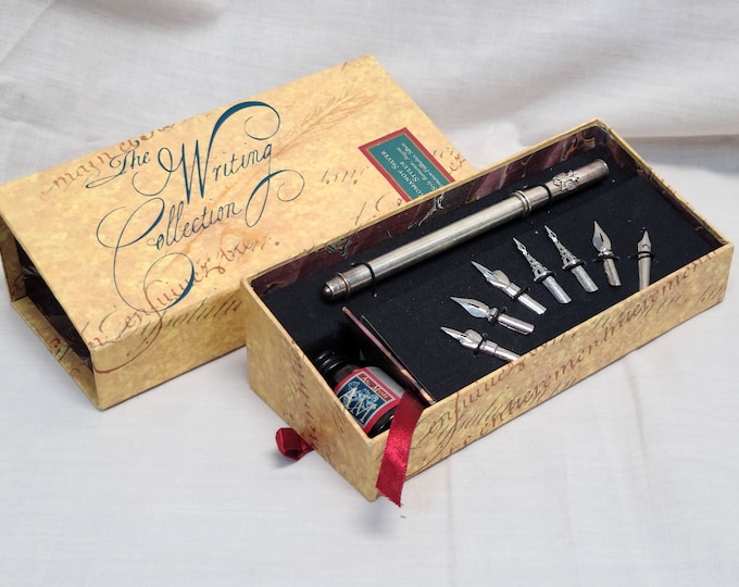 Vintage Boxed Set AM Romanov Silver Stylists Complete Calligraphy ...