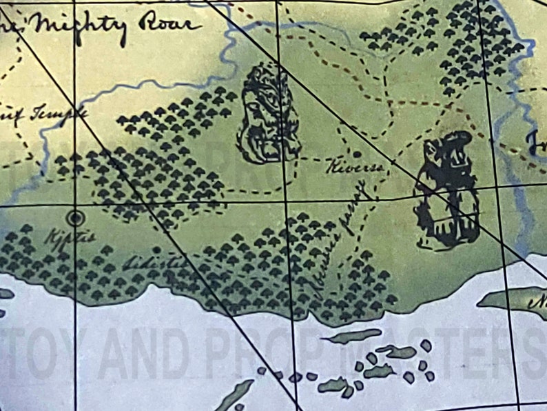 JUMANJI Film Replica Map Prop Welcome to the Jungle the Next Level Jack ...