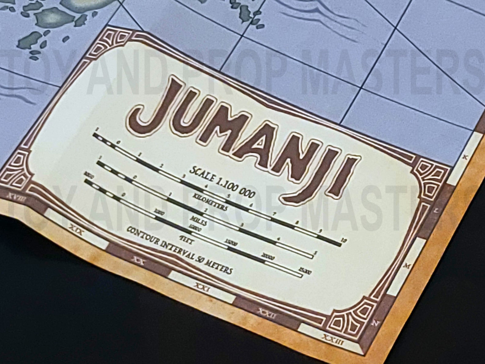 JUMANJI Film Replica Map Prop Welcome to the Jungle the Next Level Jack ...