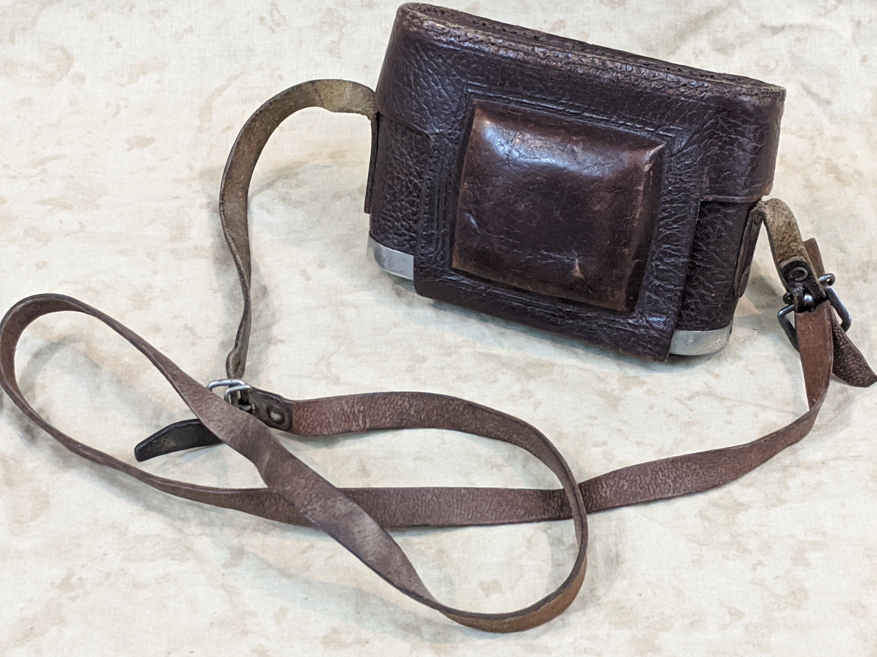 Atomic Age USA Made Brown Leather Camera Empty Carrying Case Leather ...