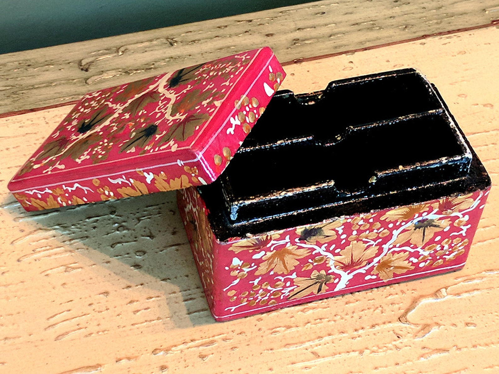 1960s Vintage Hindu Decorative Trinket Storage Box India | Etsy