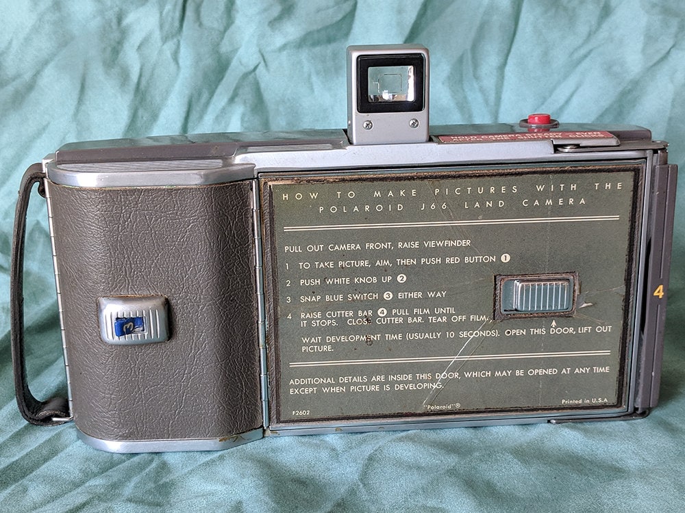 Vintage Polaroid Land Camera Model J66 Original Brown Leather | Etsy