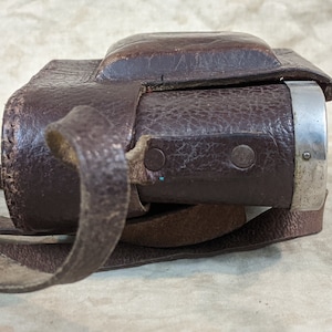 Atomic Age USA Made Brown Leather Camera Empty Carrying Case Leather ...
