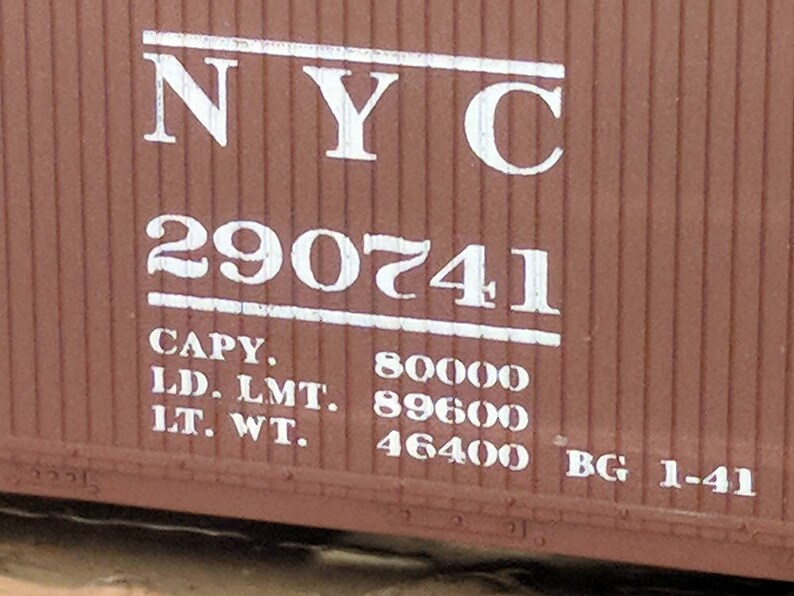 Accurail HO Model Railroad RXR Rail Road Box Car N.Y. Central Original ...