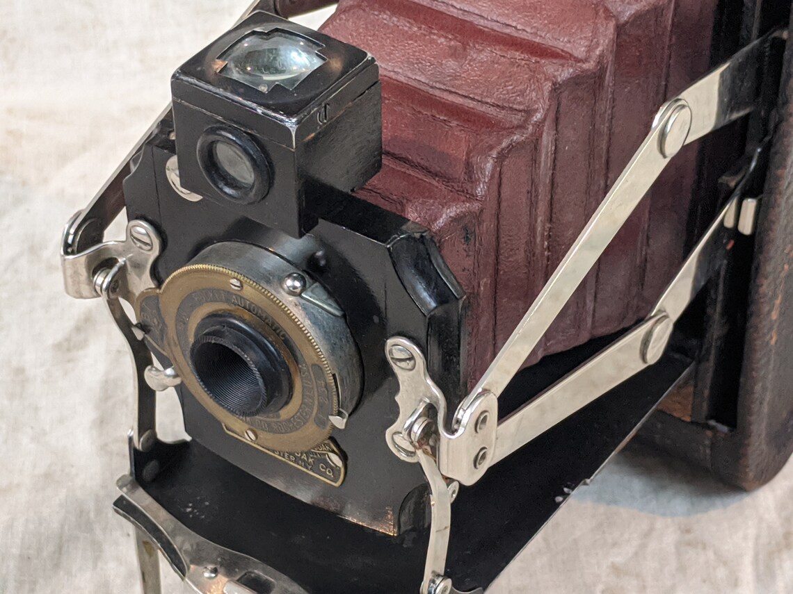 VERY RARE Kodak Red Bellows No 1A Model C Pocket Folding | Etsy