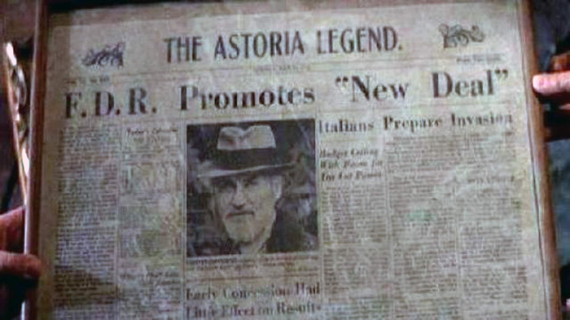 The Goonies Chester Copperpot Folded 1935 Newspaper Page Movie Prop ...