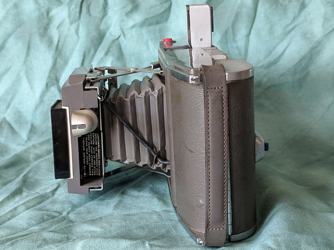 Vintage Polaroid Land Camera Model J66 Original Brown Leather | Etsy