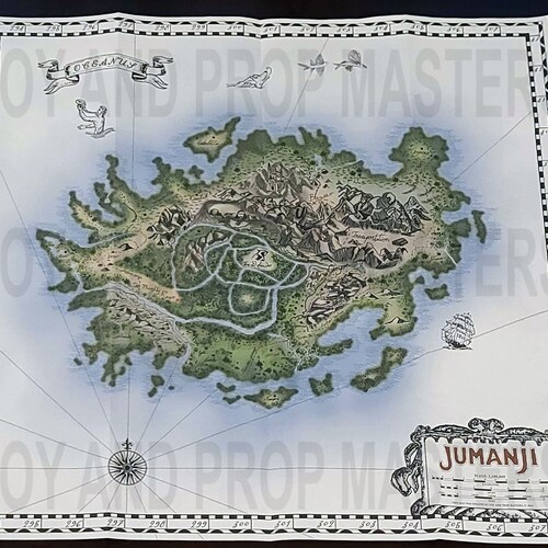 JUMANJI Film Replica Map Prop Welcome to the Jungle the Next - Etsy