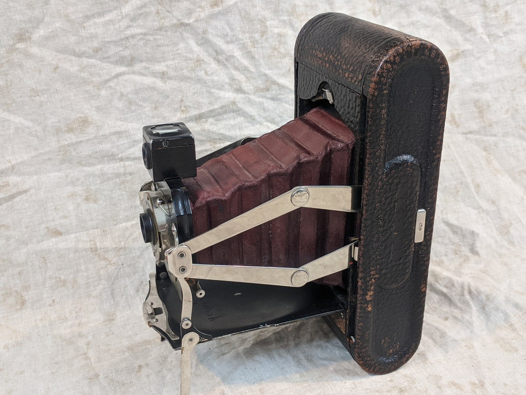 VERY RARE Kodak Red Bellows No 1A Model C Pocket Folding Antique ...