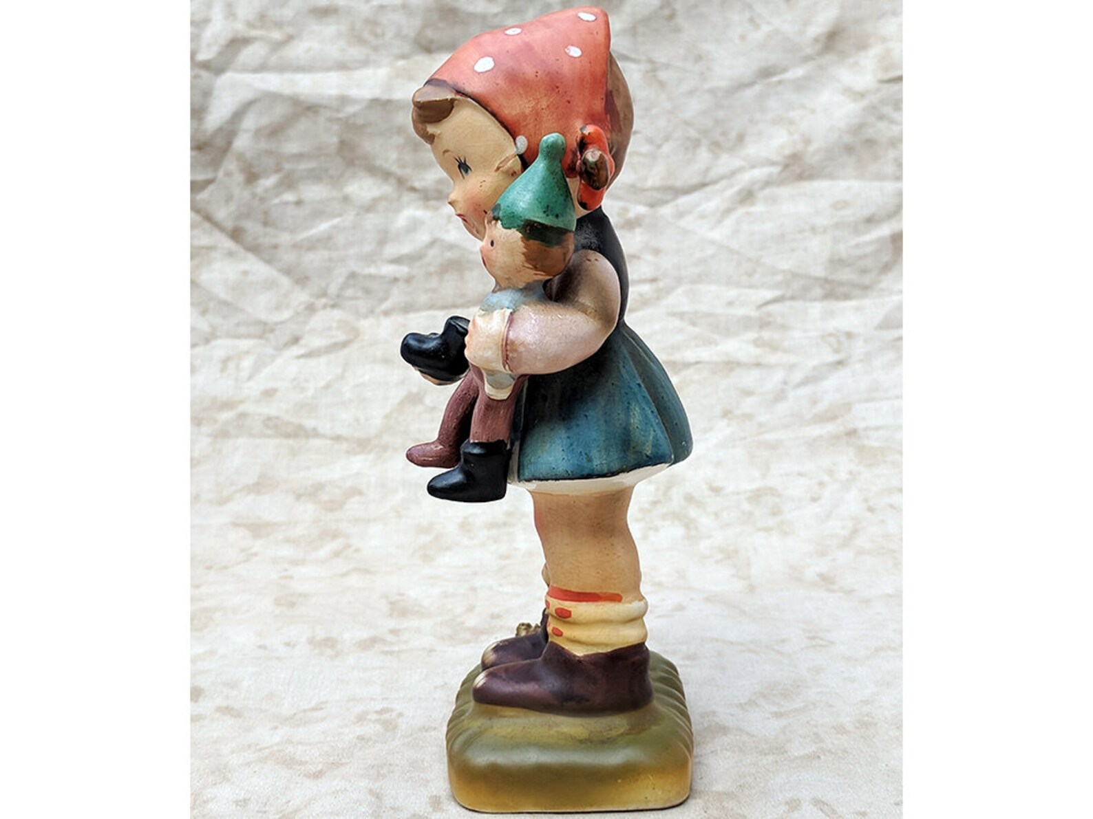 Erich Stauffer LARGE 1950s Figurine Play Time Porcelain Girl With Doll ...