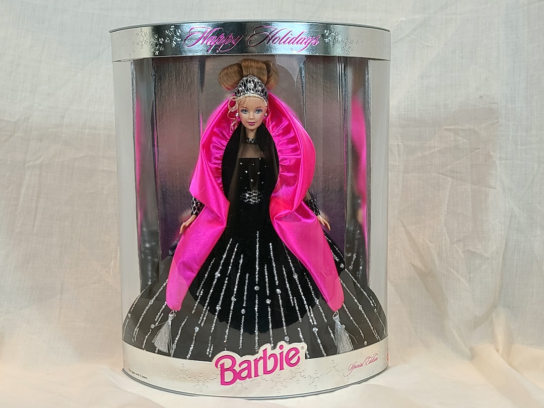 1998 Vintage Mattel # 20200 Collectors Happy Holidays Barbie Doll ...