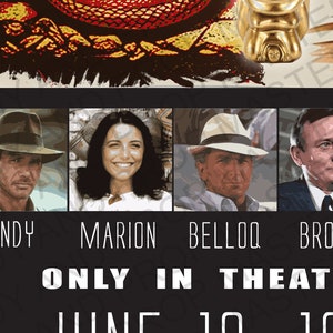 Indiana Jones Raiders of the Lost Ark 1981 Teaser Theatrical Release 18 ...