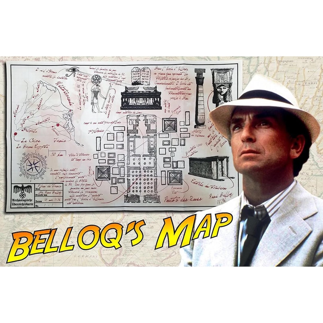 Indiana Jones and the Raiders of the Lost Ark Belloq's Map Replica Prop ...