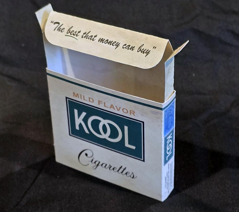 Kool Cigarettes Pack Codes