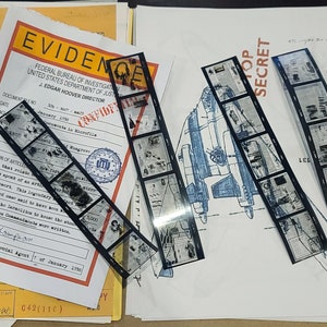 Indiana Jones FBI Dossier Folder WWII MICROFILM Replica Prop 45 ...