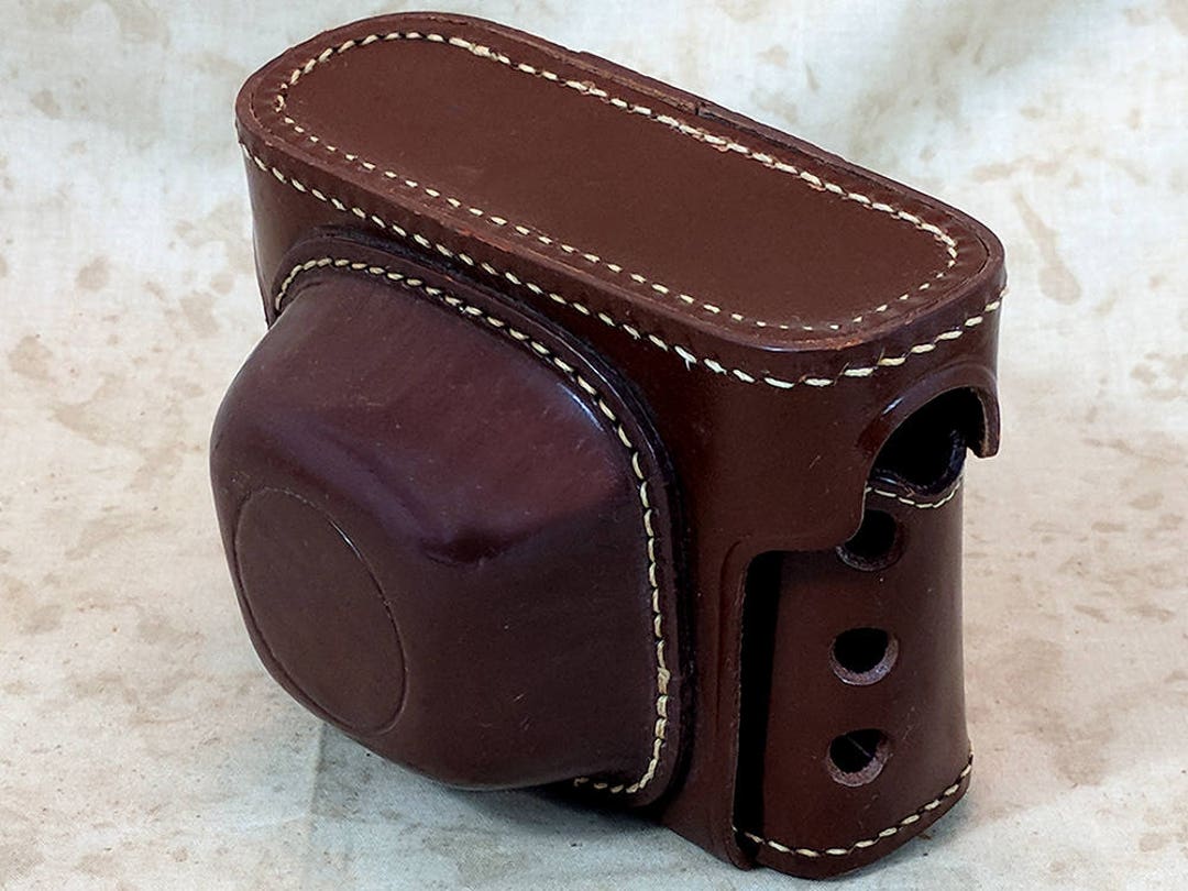 RARE Craftsman Cases Kodak, Ansco, Agfa, Brown Cowhide Leather Camera ...