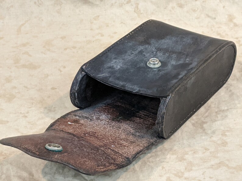 Antique 1910 Hard Shell Black Leather Carrying Case for - Etsy