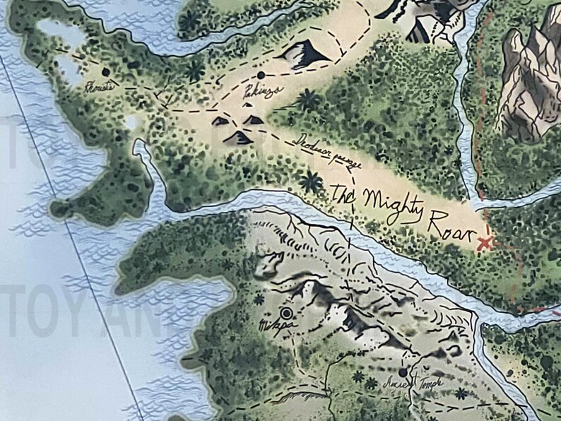 LARGE FINEST JUMANJI Film Replica Map Prop Welcome to the | Etsy