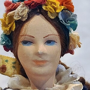 1950’s RARE Antique Polish Papier Mache Couple Doll Krakowianka Woman ...