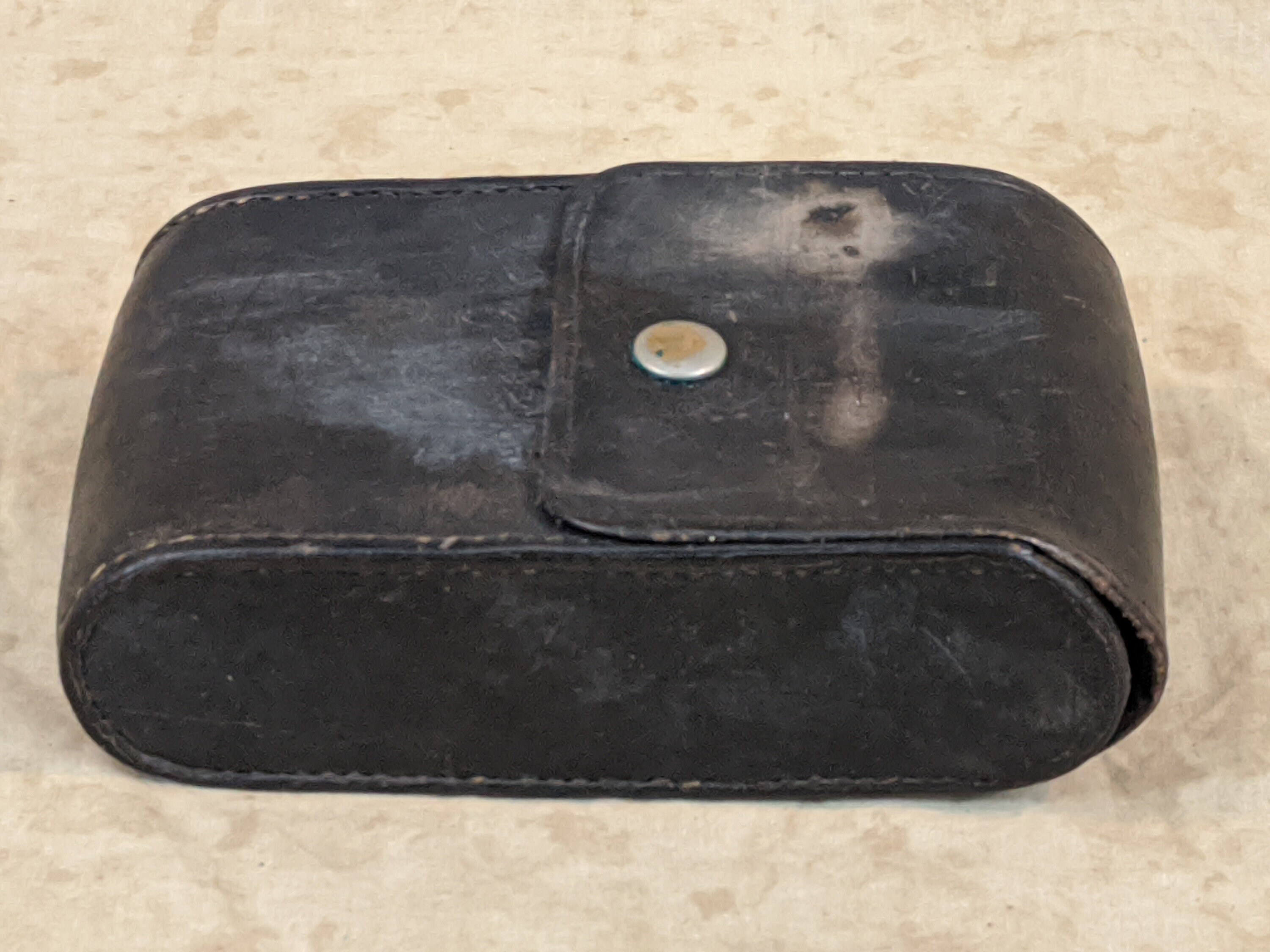 Antique 1910 Hard Shell Black Leather Carrying Case for | Etsy