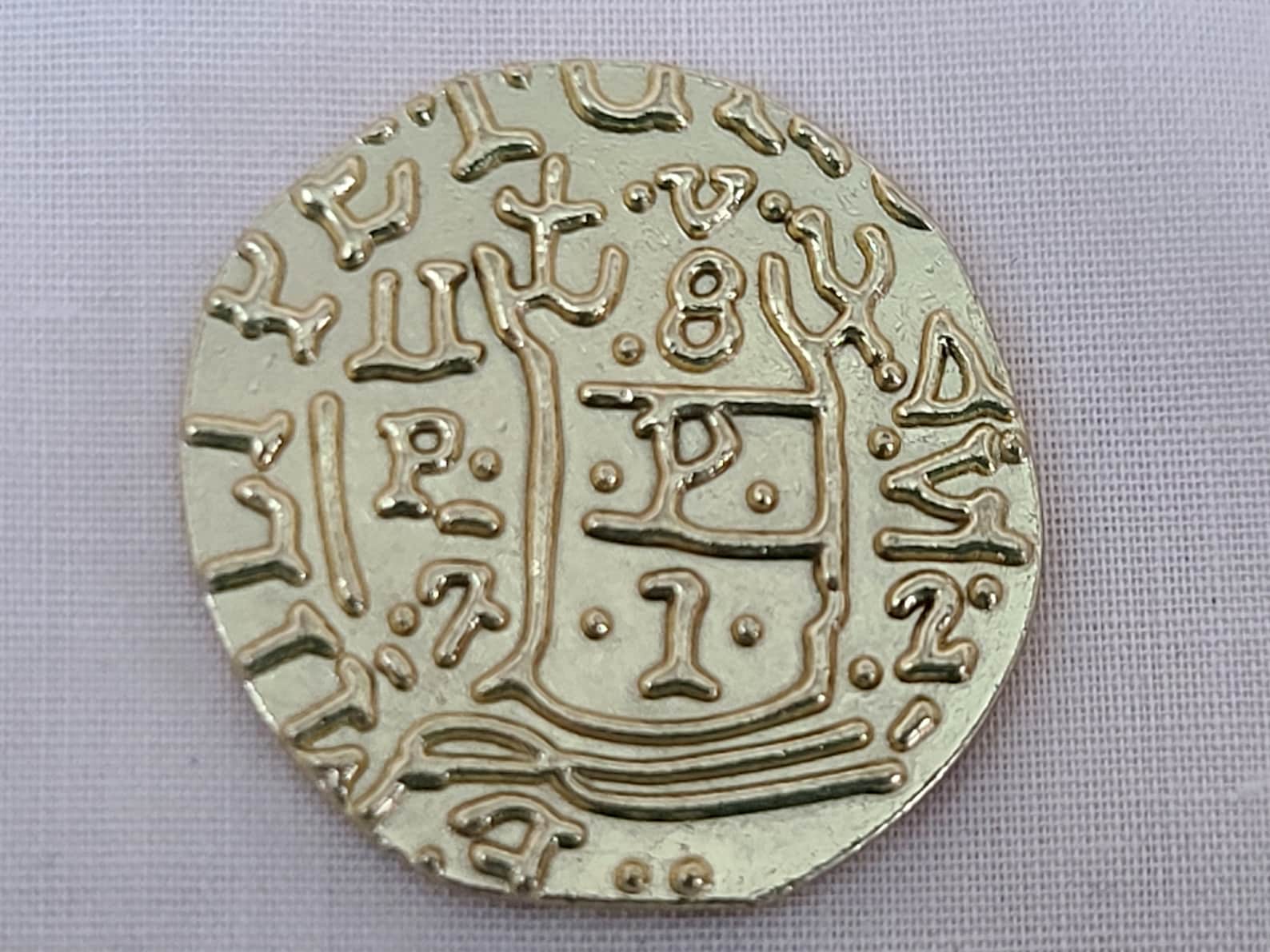 Indiana Jones Temple of Doom Lao Che 18 Gold Spanish Doubloon Coins ...